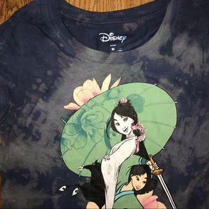 Disney | Tops | Mulan Disney Lotus Bleach Dye Tie Dye T Shirt | Poshmark